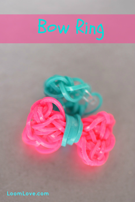 How to Make a Rainbow Loom Bow Ring