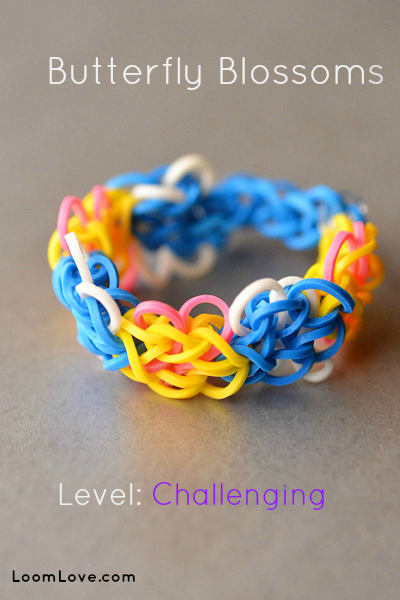How to make a Buttefly Blossoms Rainbow Loom Bracelet