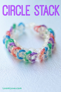 How to Make a Rainbow Loom Circle Stack