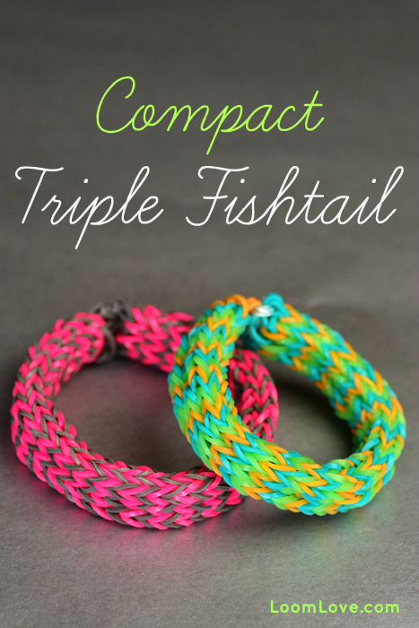 How to Make a Rainbow Loom Compact Triple Fishtail (on the Monster Tail)