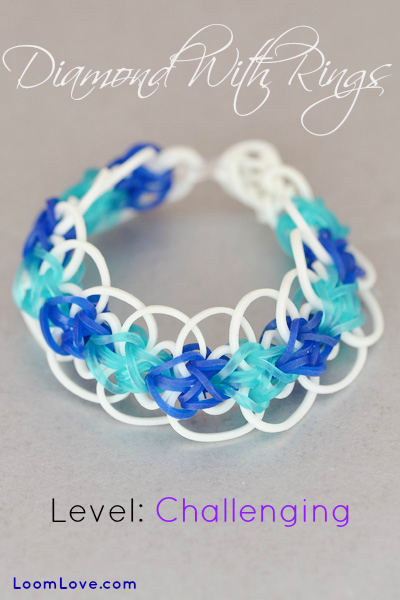 How to Make the Rainbow Loom Diamond with Rings