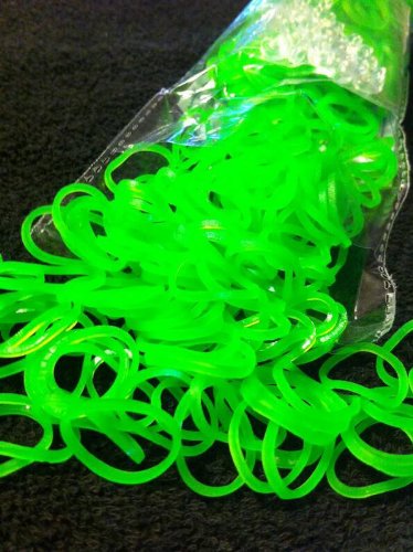 Rainbow Loom Lime Green Jelly Rubber Bands - loomlove.com