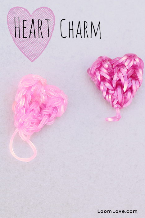 How to Make a Rainbow Loom Heart Charm