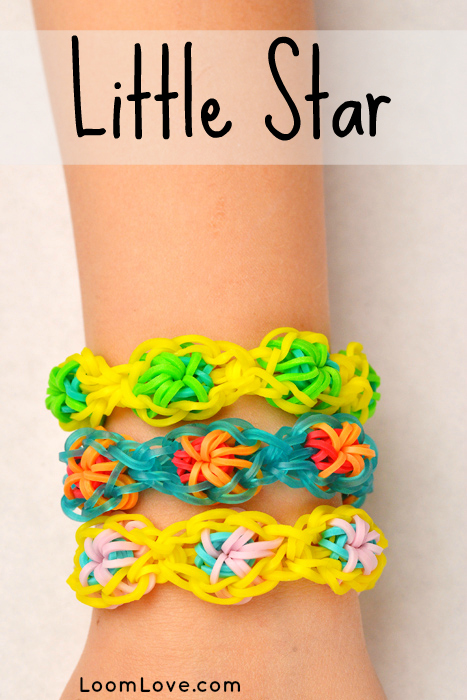 Rainbow Loom Instructions for the Little Star Bracelet