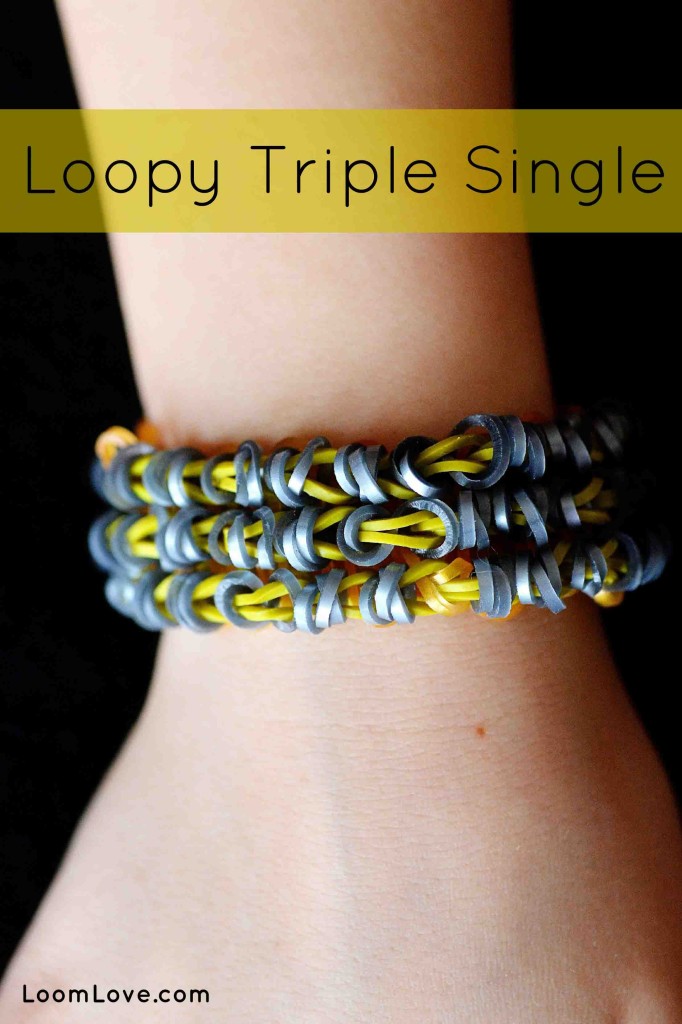 How to Make a Loopy Triple Single Rainbow Loom Bracelet