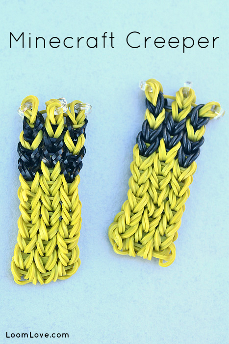 Minecraft Creeper Rainbow Loom Charm