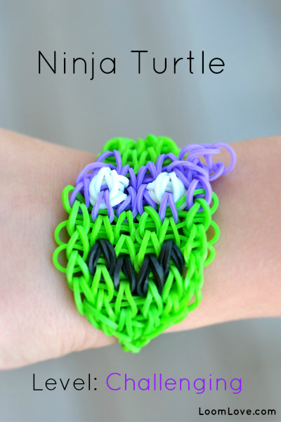 How to Make a Teenage Ninja Turtle Rainbow Loom Bracelet