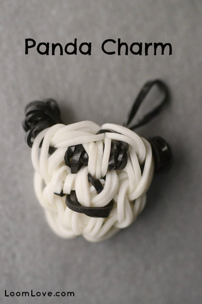 How to Make a Rainbow Loom Panda Charm