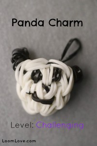 How to Make a Rainbow Loom Panda Charm