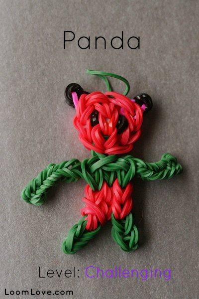 How to Make a Rainbow Loom Panda