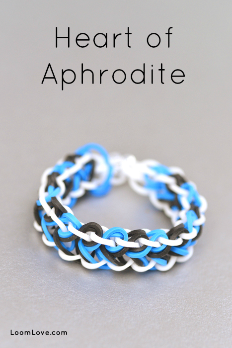 How to Make a Rainbow Loom Heart of Aphrodite Bracelet