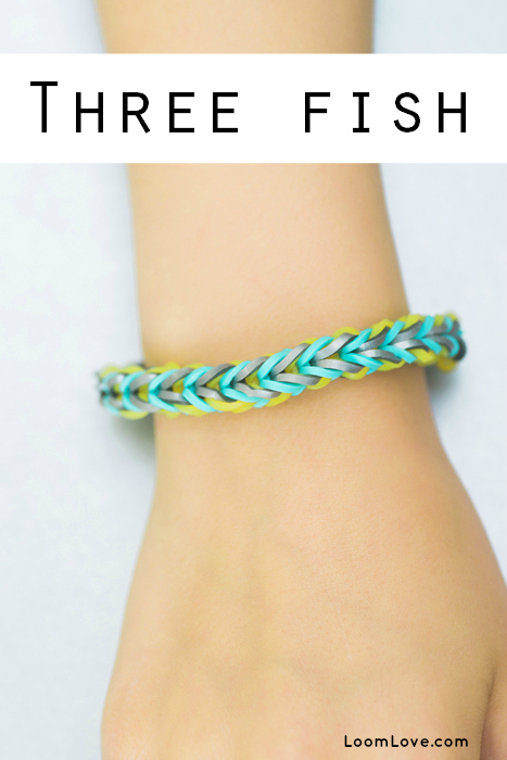 How to Make a Three Fish Rainbow Loom